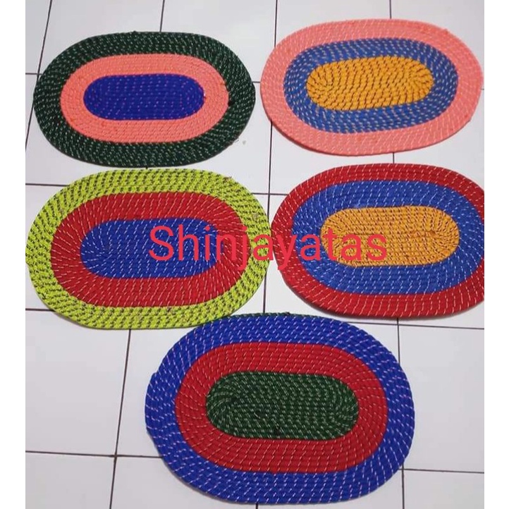 Jual KESET OVAL JUMBO TEBAL 58x38 Ori/Keset anti slip/Keset murah tebal ...