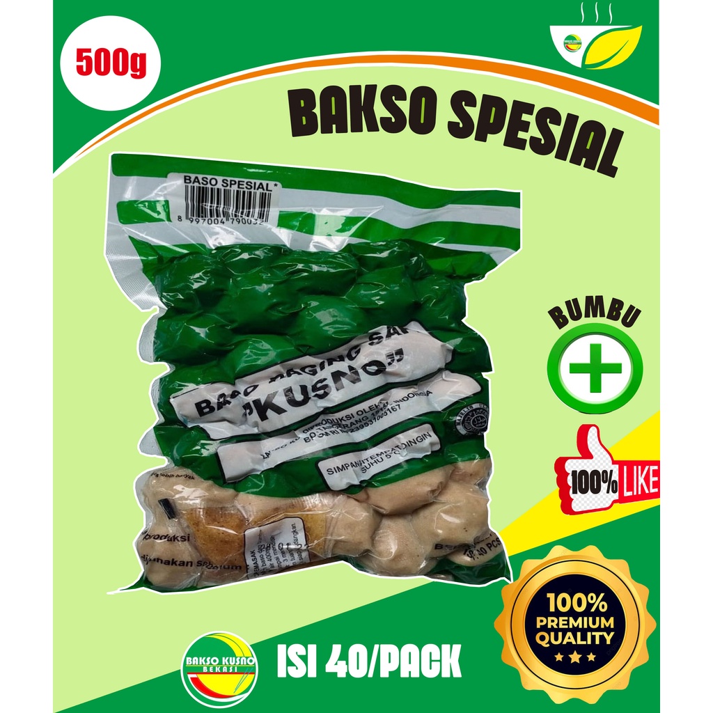 Jual Bakso daging sapi kusno Baso SPESIAL/SUPER 500gr isi 40 | Shopee ...