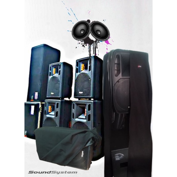 Jual Cover Waterproof Sound sistem subwoofer + active ( satu set atau ...