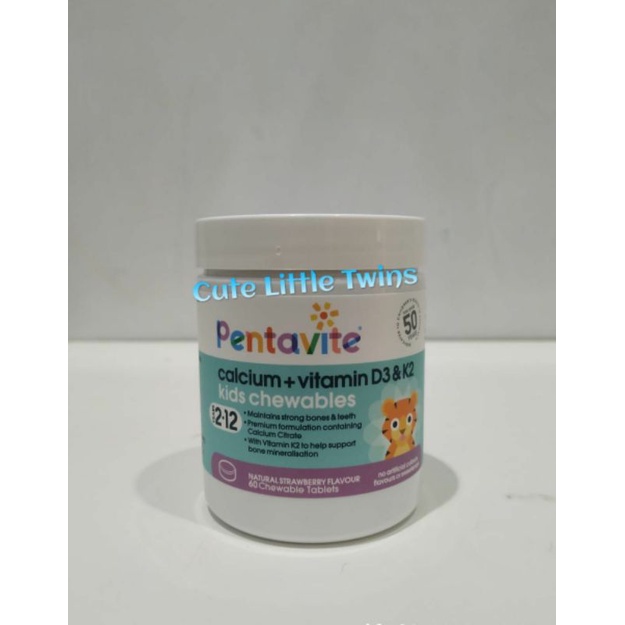 Jual Pentavite Calcium + Vitamin D3 & K2 | Shopee Indonesia