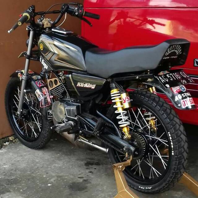 Jual striping Lis standar ORI Yamaha RX king 2004 hitam gold | Shopee ...
