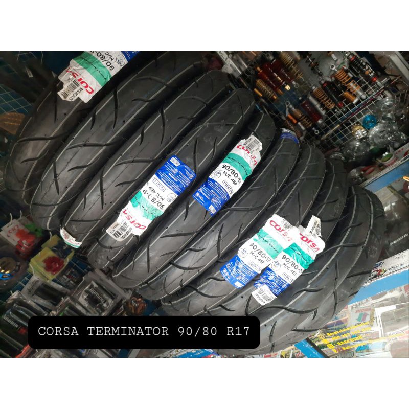 Jual ban corsa terminator ukuran 90/80 ring17 | Shopee Indonesia