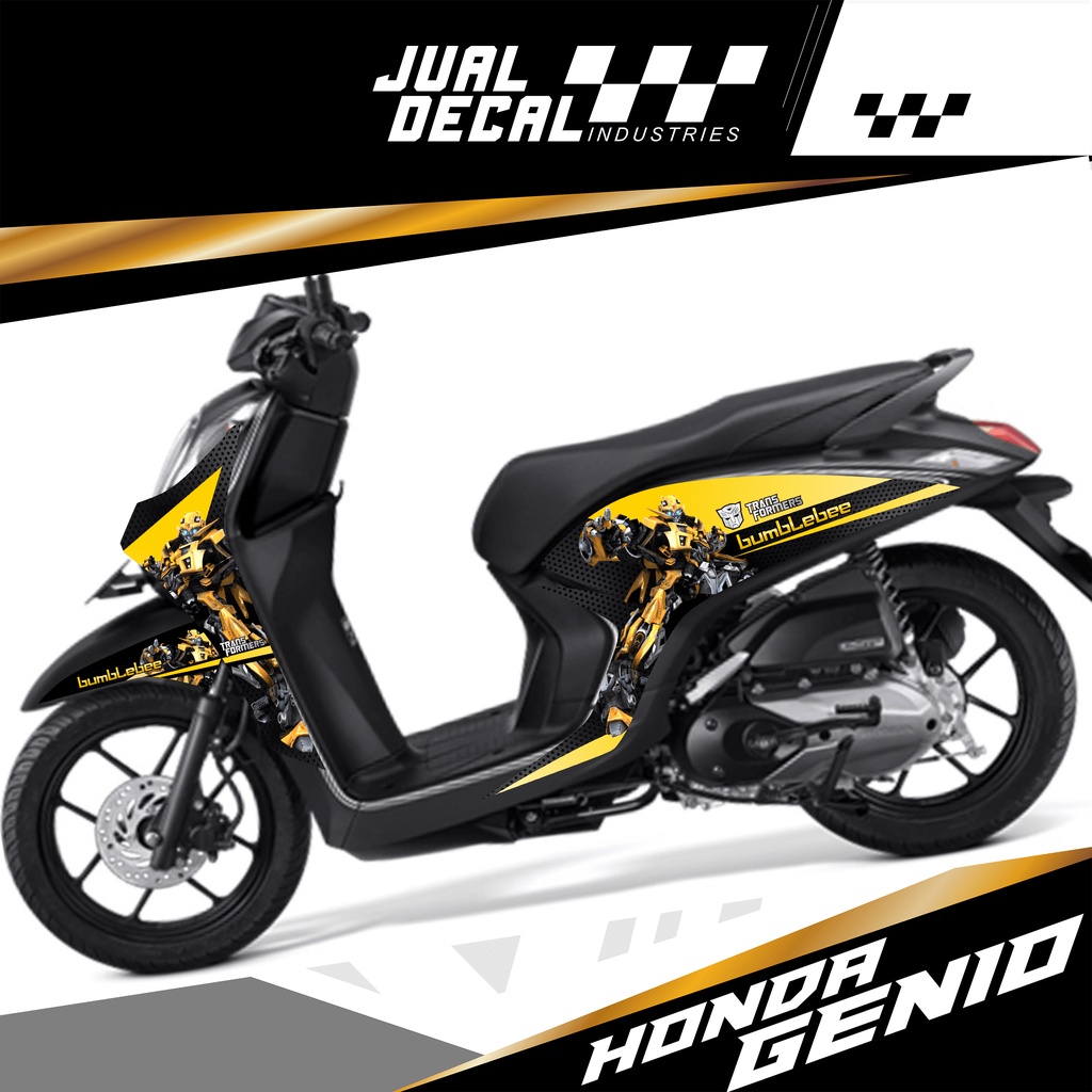 Jual Stiker Motor Honda Genio BUMBLE BEE TRANSFORMER Variasi 2020 2021 ...