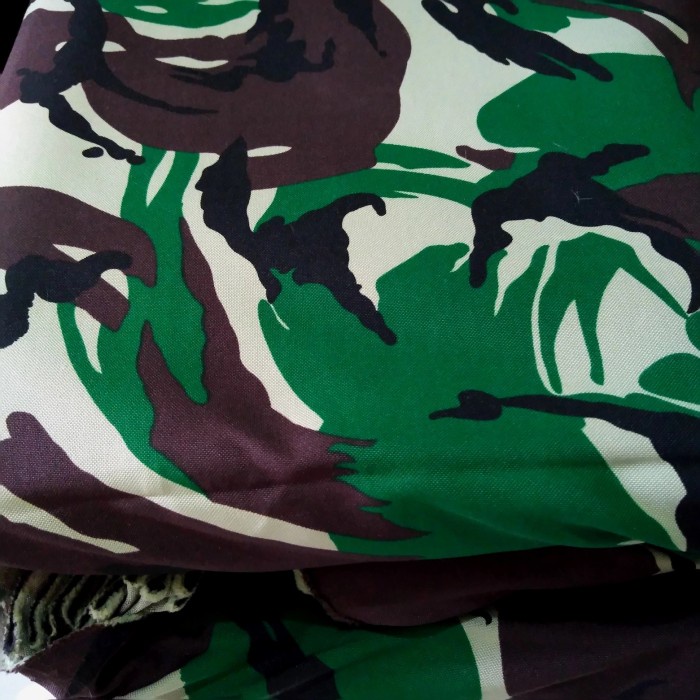 Jual COD bahan kain Velbed doreng loreng pro untuk PDL TNI | Shopee ...