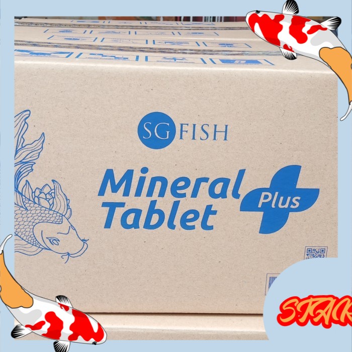 Jual SG FISH MINERAL TABLET PLUS VITAMIN C 40 tablet 1 dus 30 pcs ...