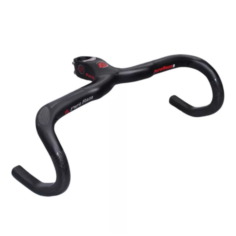 Jual Puraraza Dropbar Carbon Integrated Stem Stang Handlebar Drop bar Sepeda Roadbike | Shopee ...