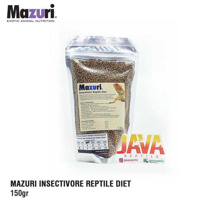 Jual Reptil-Makanan- Mazuri Insectivore Reptile Diet 150gr makanan ...
