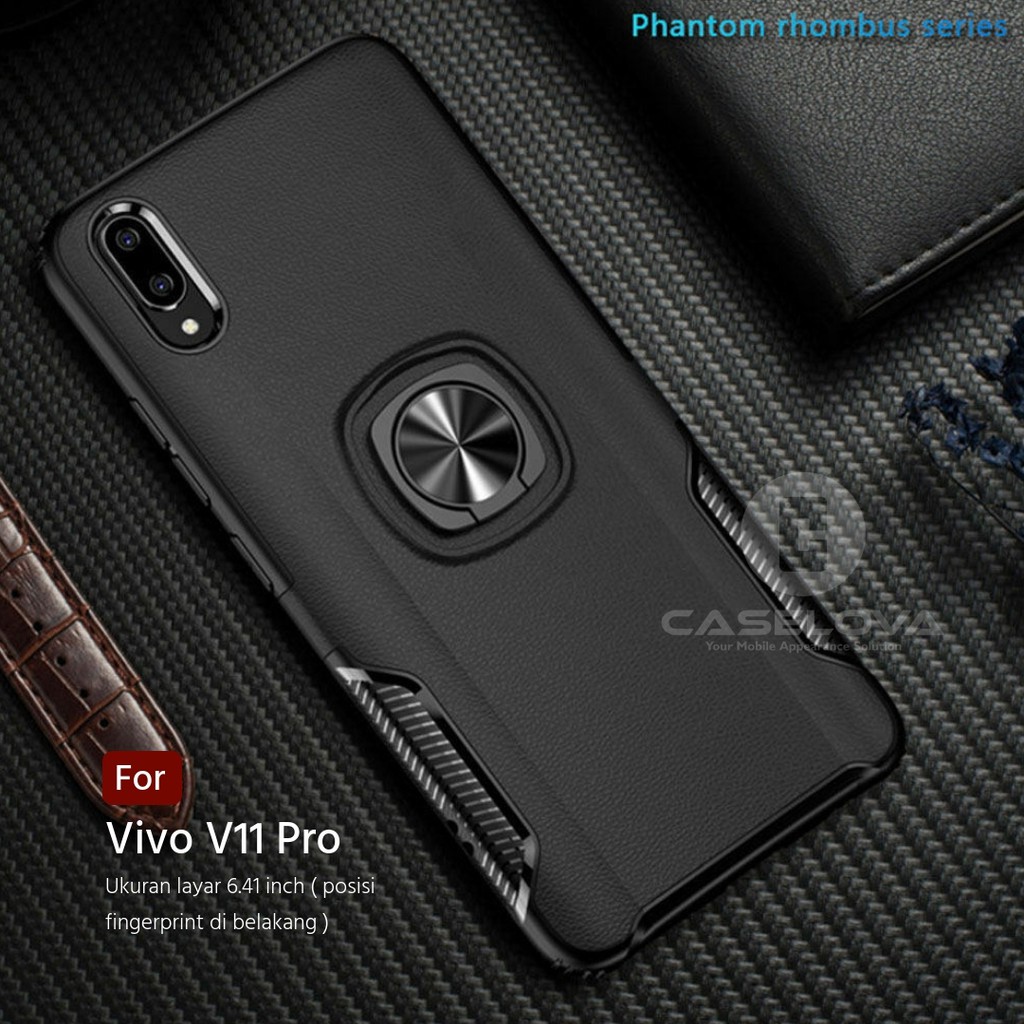 Jual Case Vivo V11 Pro Hardcase Ring Carbon Thunder | Shopee Indonesia