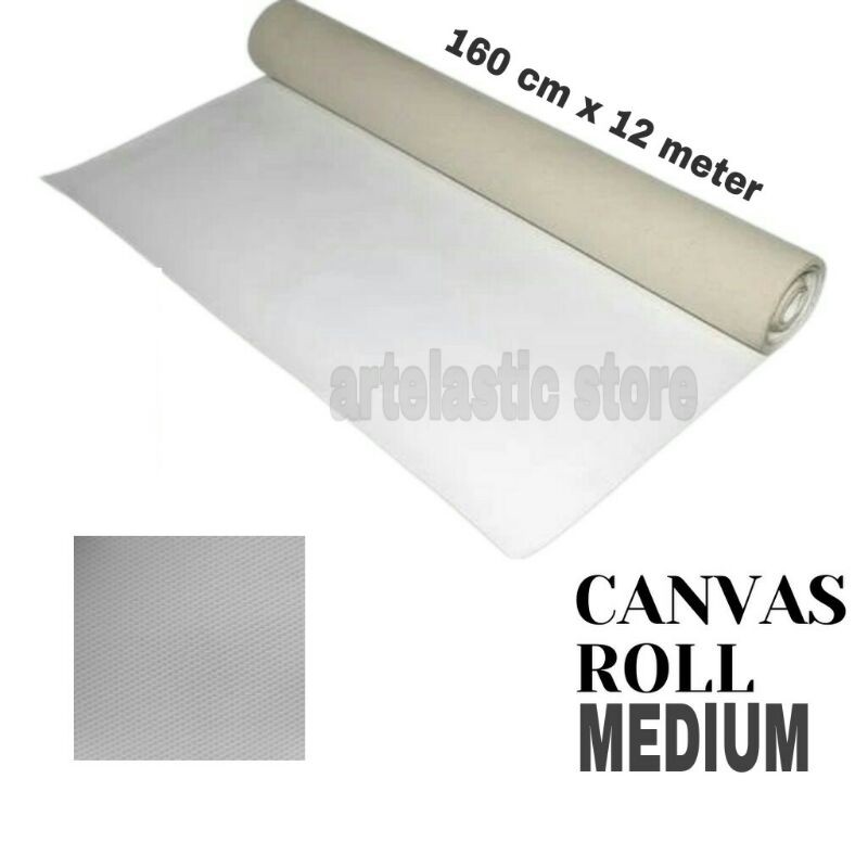 Jual KANVAS LUKIS ROLL BESAR 160 cm x 12 meter KUALITAS MEDIUM | Shopee ...