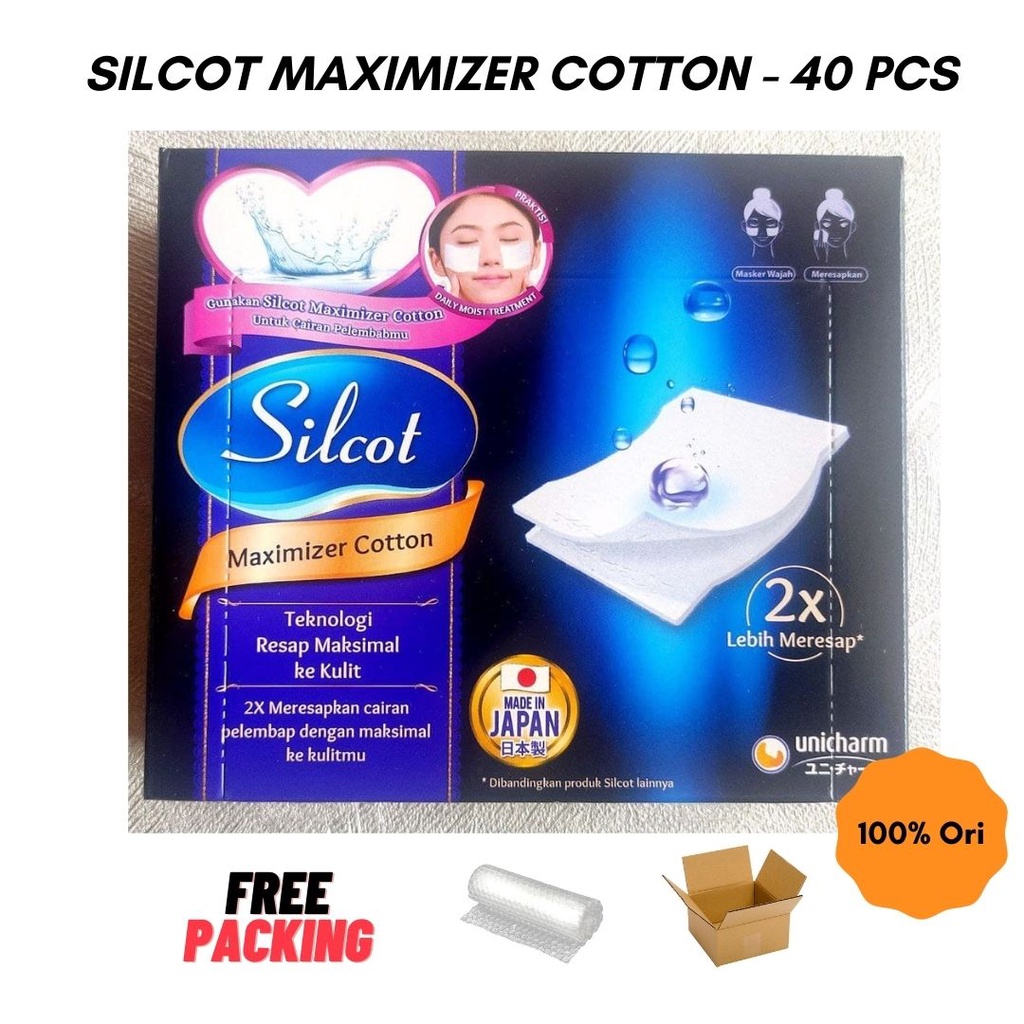 Jual Silcot Maximizer Cotton Variant: 40 pcs | Shopee Indonesia