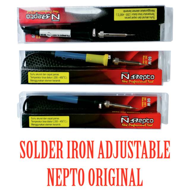 Jual SOLDER TANGAN NEPTO SL-908 60W ORIGINAL | Shopee Indonesia