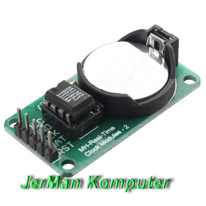 Jual MODUL DS1302 RTC / Real Time Clock DS-1302 ( ARDUINO )- DENGAN BATERAI | Shopee Indonesia