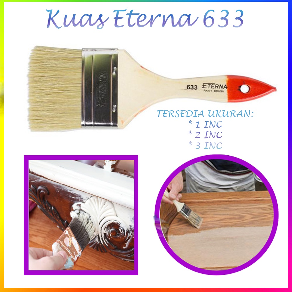 Jual ORIGINAL Kuas Cat Tembok Kuas ETERNA 633 Kualitas Bagus Bulu Kuat ...
