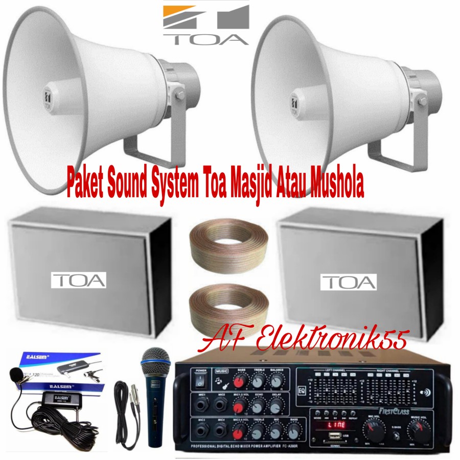 Jual Paket Sound System Toa Masjid Atau Musholla ( 2 Outdoor + 2 Indoor ...
