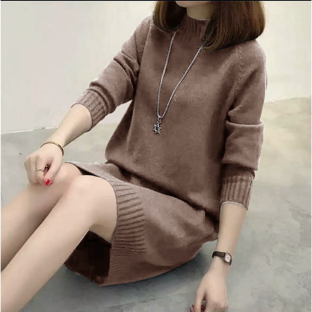 Jual RO Dress Rajut Ven LD 100 - 110 CM PJ 90 CM Rajut PREMIUM QUALITY ...