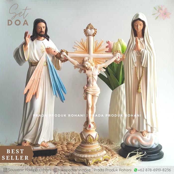 Jual Patung | Set Misa/Salib Altar/Patung Bunda Maria /Lilin Doa ...