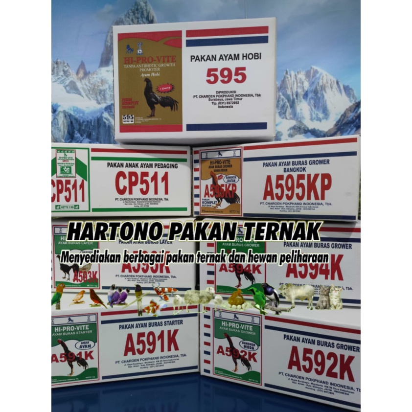 Jual 511 591 592 593 594 Pakan Ayam Hi-Pro-Vite 511K 591K 592K 593K ...