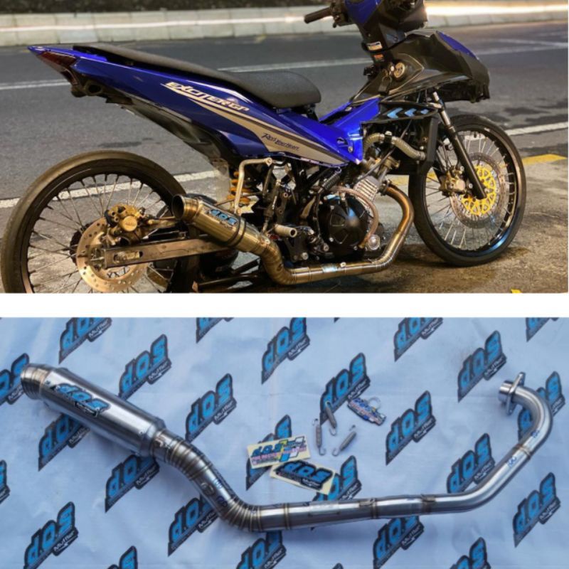 Jual Knalpot Dos Muffler Original Mx King 150 V1 V2 Y15ZR Tipe Thailand ...