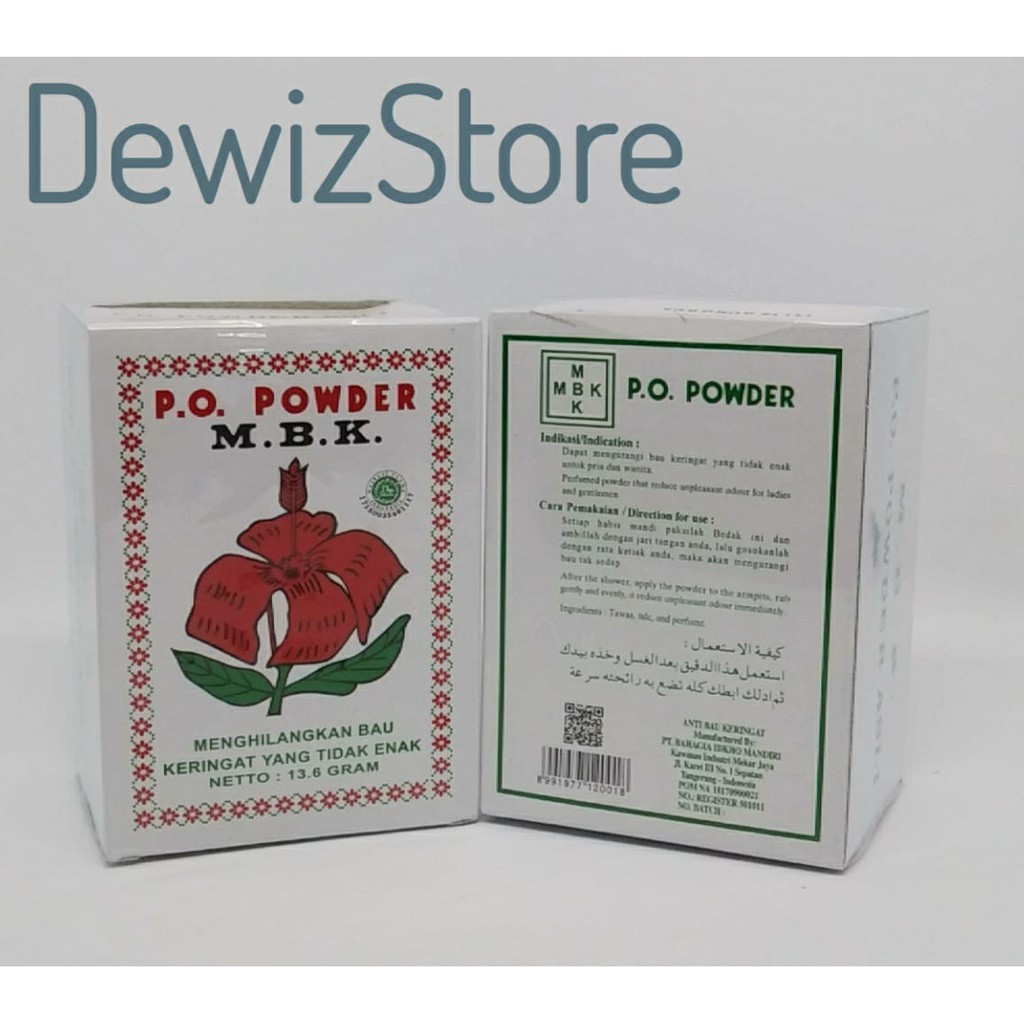 Jual BEDAK MBK POWDER PUTIH (1 BOX / 12 SACHETS) | Shopee Indonesia