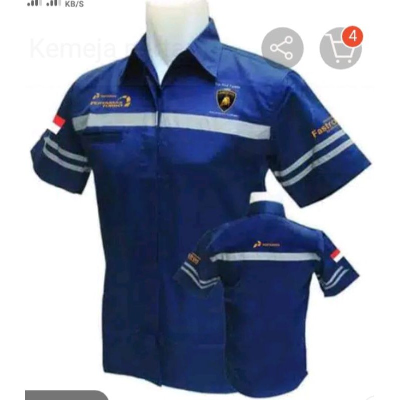 Jual seragam Pertamina new navy | Shopee Indonesia