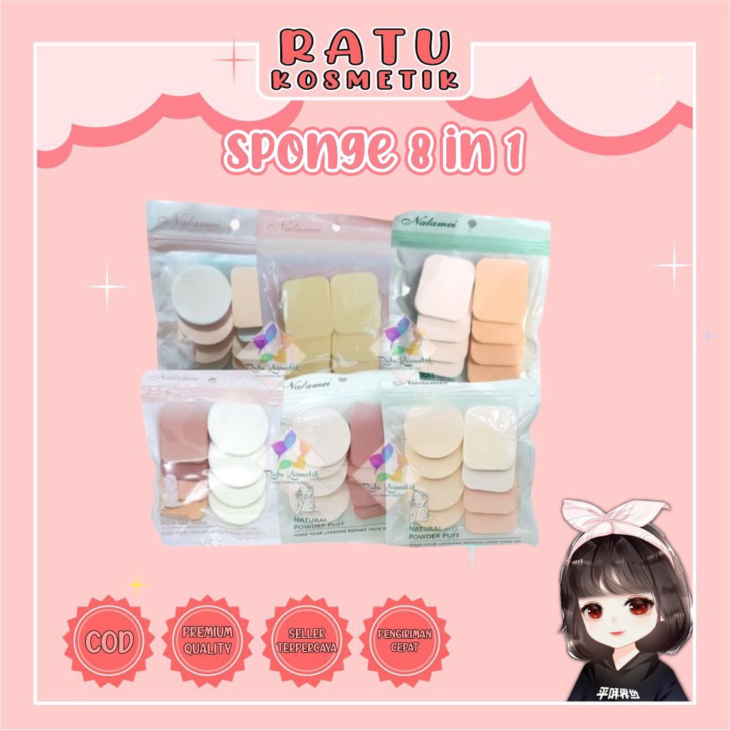 Jual RATU Sponge Make Up isi 8 | Sponge MakeUp isi 4 | Sponge Isi 10 ...