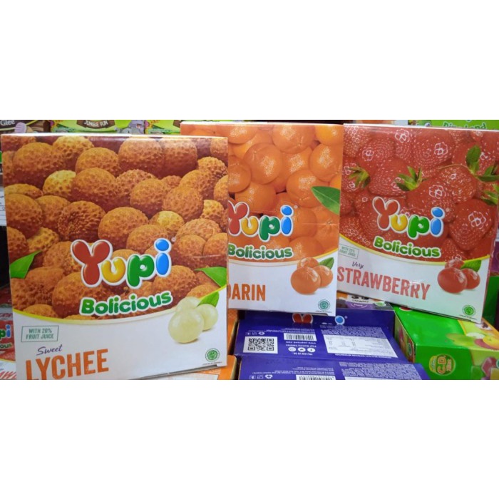 Jual Yupi Permen Bolicious Box Isi 24 sachet | Shopee Indonesia