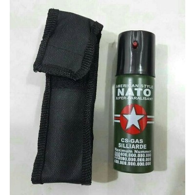 Jual PEPPER SPRAY / GAS AIR MATA /SEMPROTAN MERICA 90ML NATO | Shopee ...