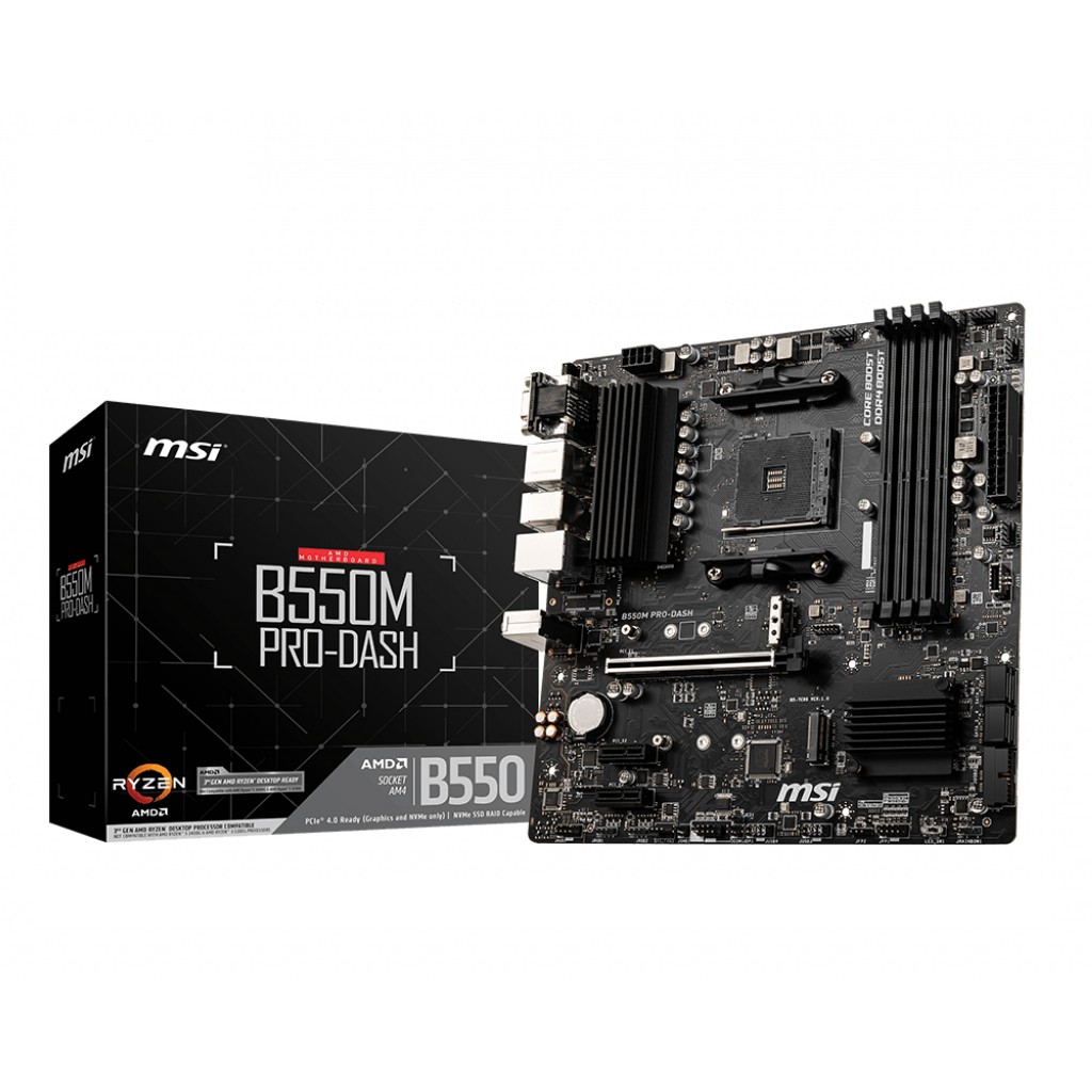 Jual MSI B550M Pro-DASH (AM4, AMD Promontory B550, DDR4, USB3.2, SATA3 ...