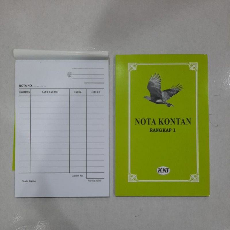 Jual Nota Kontan Kecil 1 Ply KNI / Nota KNI Kecil 1Ply | Shopee Indonesia