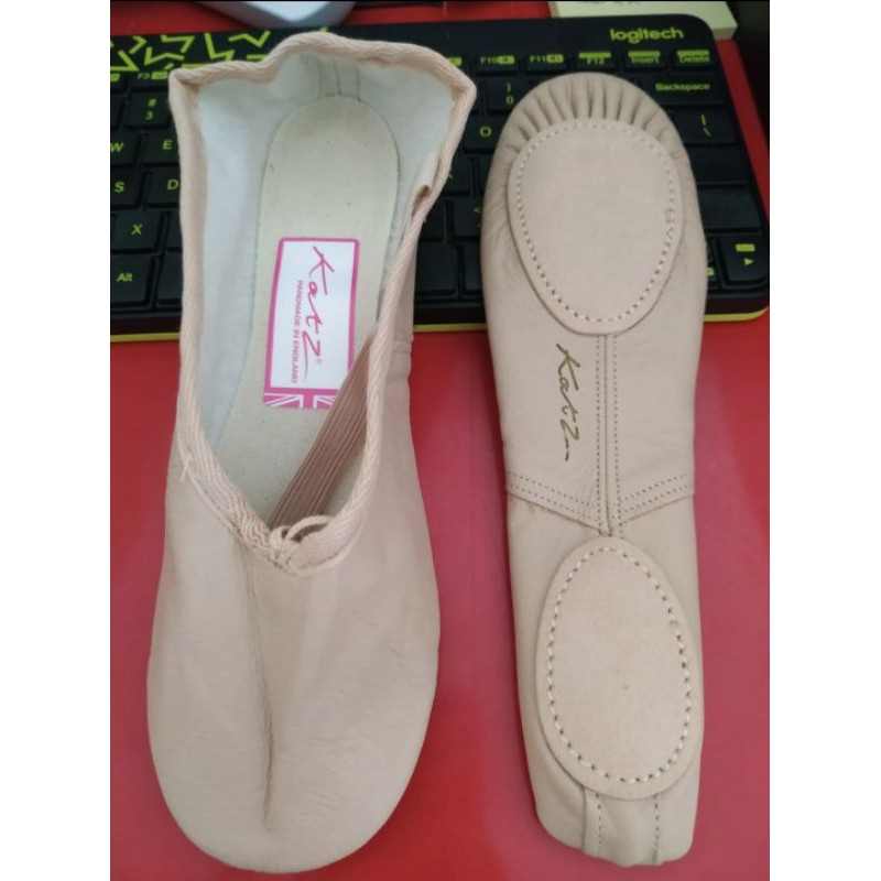 Jual Ballet Shoes leather split sole Kat'z (sepatu ballet kulit ...