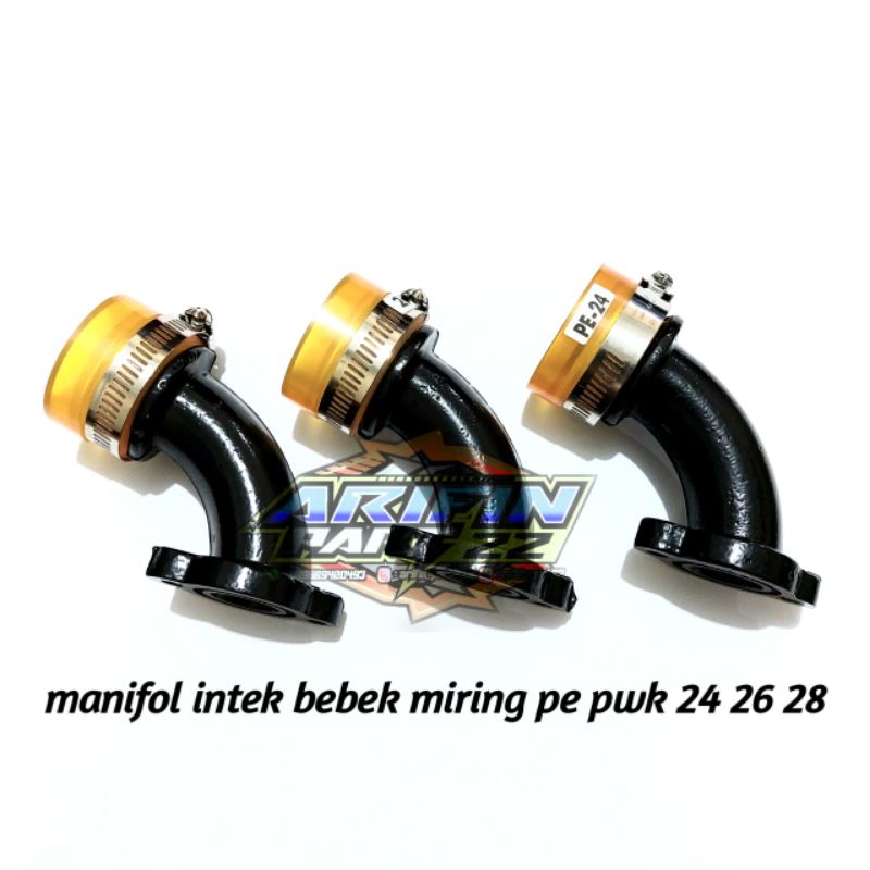 Jual Manipol manifol Intake Bebek Miring Karburator PE 24 26 28 | Shopee Indonesia