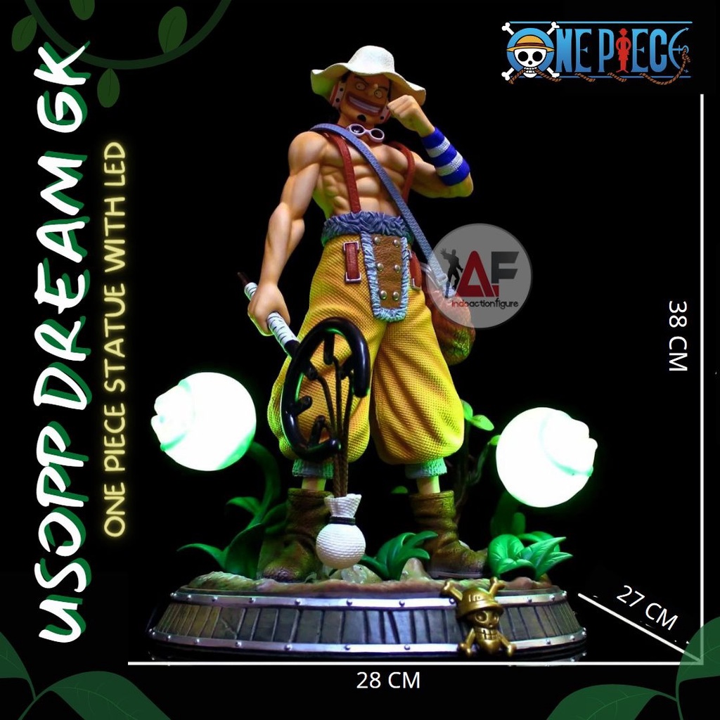 Jual Statue One Piece Usopp with LED Dream GK design original custom ...