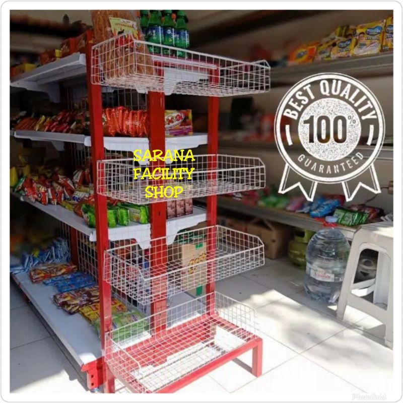 Jual Rak Snack / Rack Chiki Warung Ukuran Lebih Besar Minimalis Murah ...