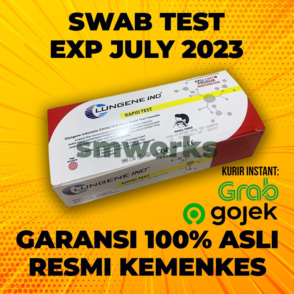 Jual Alat Rapid Swab Test Antigen Clungene Lungene Tes Mandiri Original ...