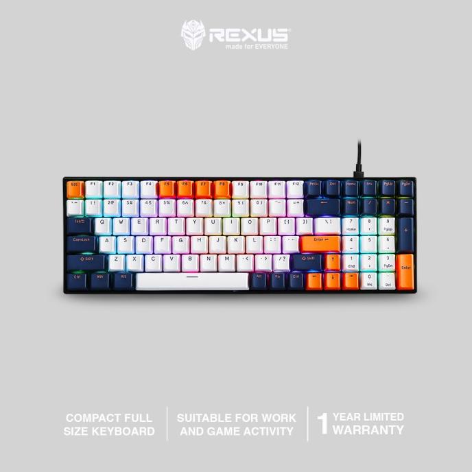 Jual Rexus Keyboard Gaming Mechanical Daxa M100 PRO / M-100 PRO Lo ...