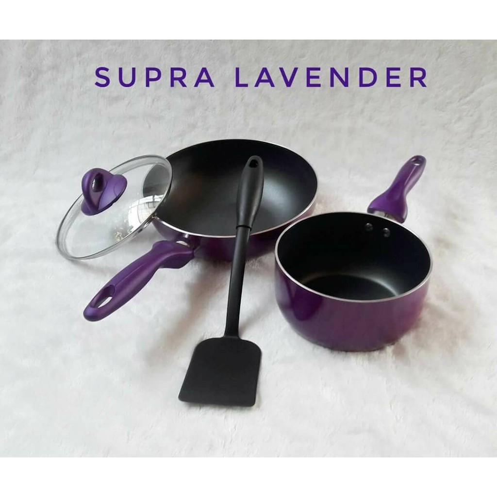 Jual PANCI SUPRA SET LAVENDER Ungu Supra Original Lavender Set Cookware ...