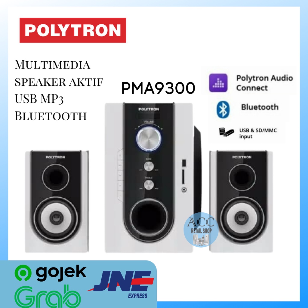 Jual SPEAKER AKTIF MULTIMEDIA POLYTRON PMA 9300 USB MP3 BLUETOOTH ...