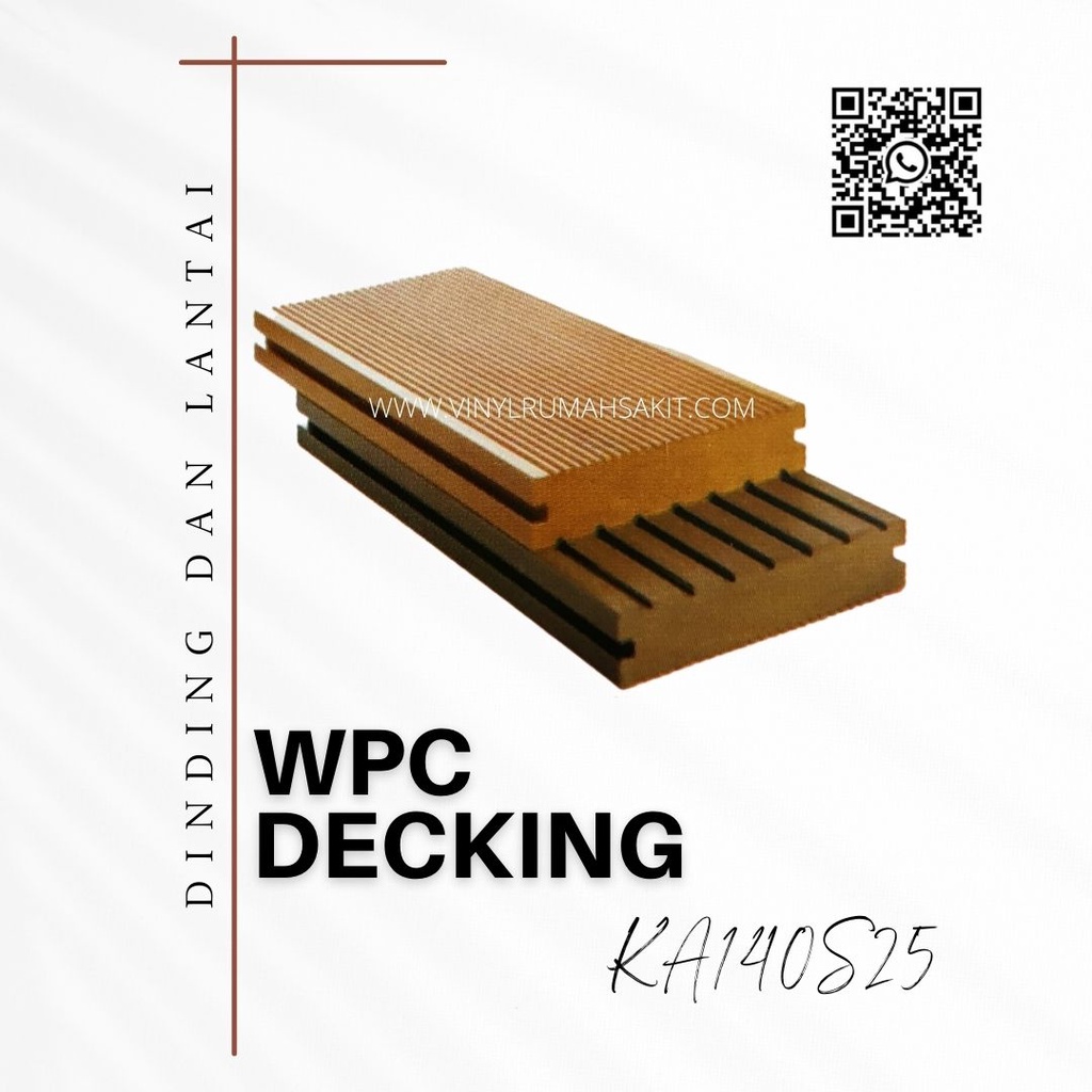 Jual Decking WPC / Dinding dan Lantai Kode KA140S25 - WPC Decking MURAH ...