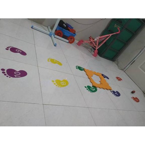 Jual JL6 Sticker Tapak Kaki Stiker Tapak kaki Sticker telapak Kaki Anak ...