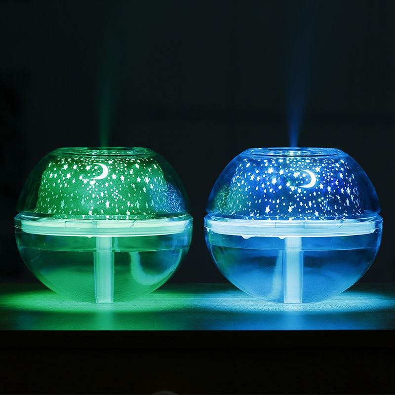Jual Diffuser Humidifier Aromaterapi Led Projection 7 led RGb Lampu ...