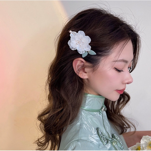 Jual Jepit Rambut Wanita / Jepit Rambut Poni Bunga Daun Simple Espen ...