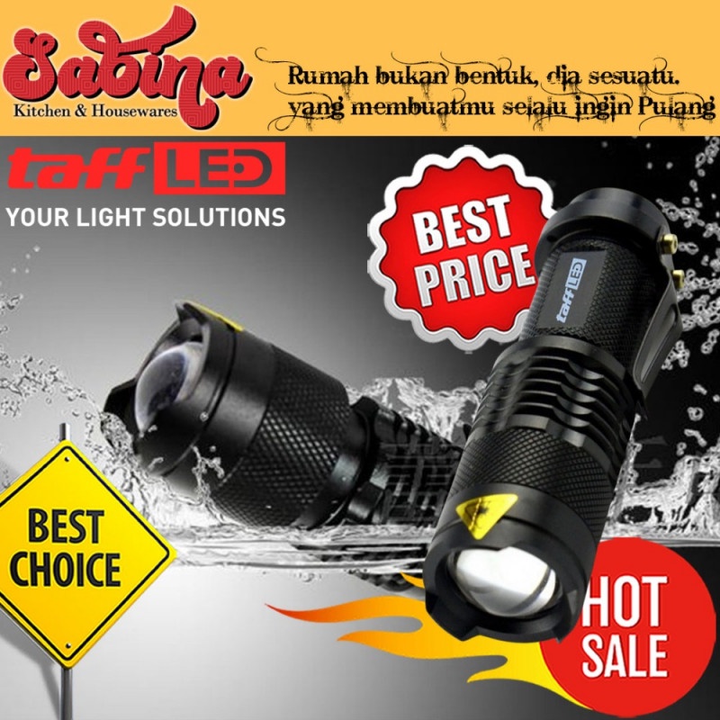 Jual Senter LED Mini Outdoor CREE XML Lampu Darurat 2000 Lumens ...