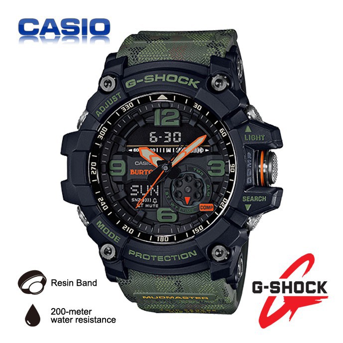 Jual Original Casio G Shock Mudmaster GG-1000BTN-1A Black Strap Loreng ...
