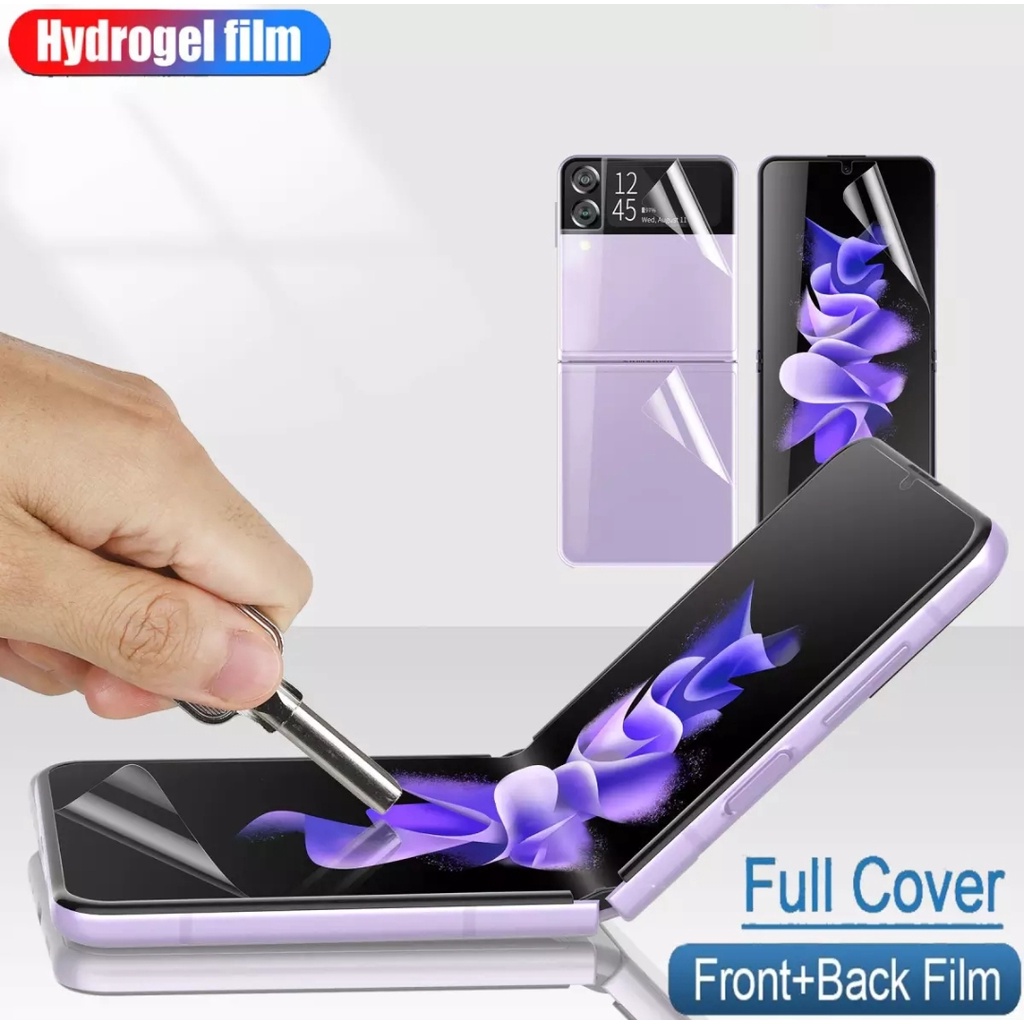 Jual Hydrogel anti gores Samsung Galaxy Z FLIP 3 4 5 6 screen guard ...
