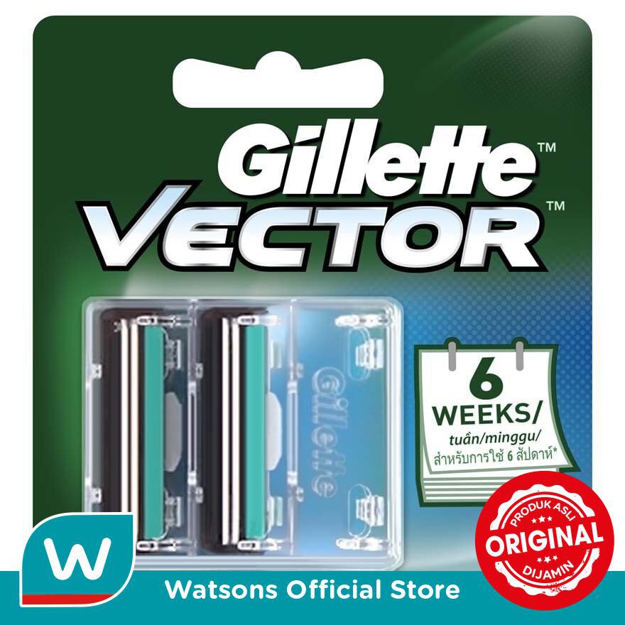 Jual Gillette Vector Plus Cartridges 2's | Shopee Indonesia