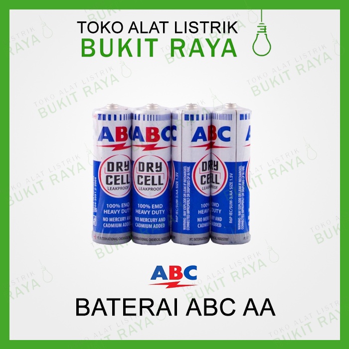 Jual ABC Baterai AA Biru Kecil Battery A2 Dry Cell 1,5V (Harga 4pcs ...