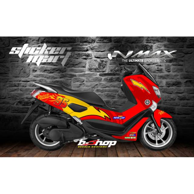 Jual Decal sticker full body nmax merah kuning | Shopee Indonesia