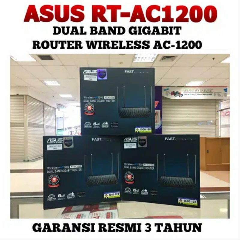 Jual asus rt--ac1200 wireless dual band router ac-1200 rtac1200 ...