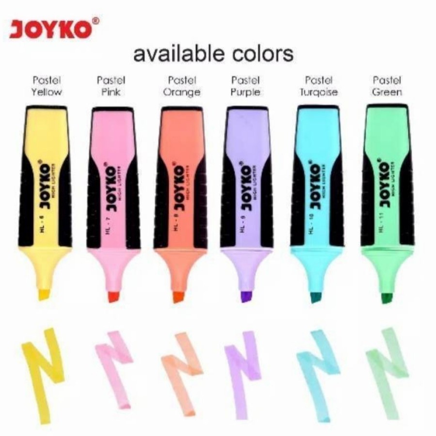 Jual Highlighter JOYKO HL6-11 Penanda Warna Pastel | Shopee Indonesia