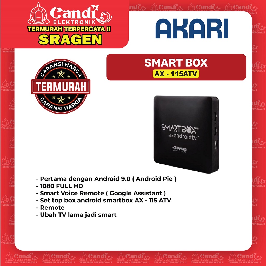 Jual AKARI Android Smart Box Full Hd - AX-115ATV | Shopee Indonesia